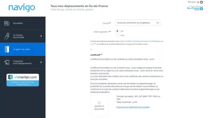 Comment obtenir une carte Navigo！！