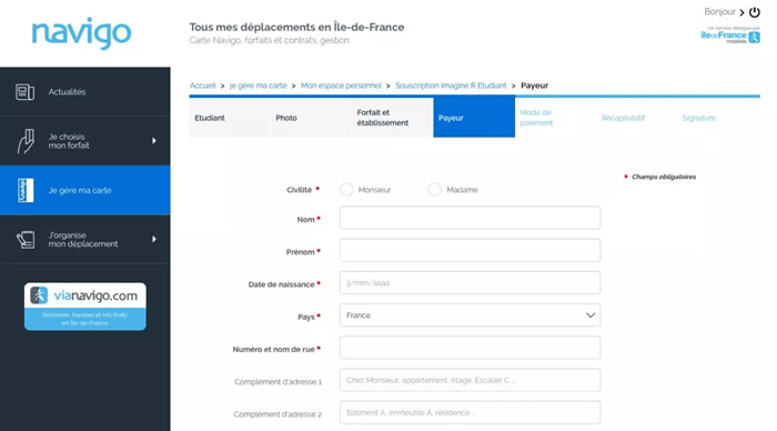 Comment obtenir une carte Navigo！！