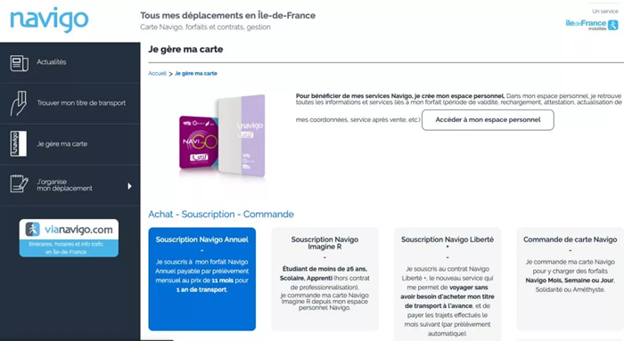 Comment obtenir une carte Navigo！！