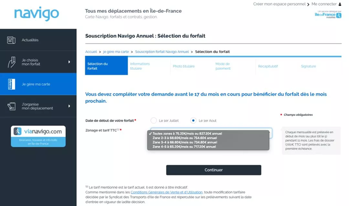 Comment obtenir une carte Navigo！！