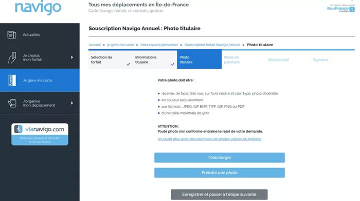 Comment obtenir une carte Navigo！！